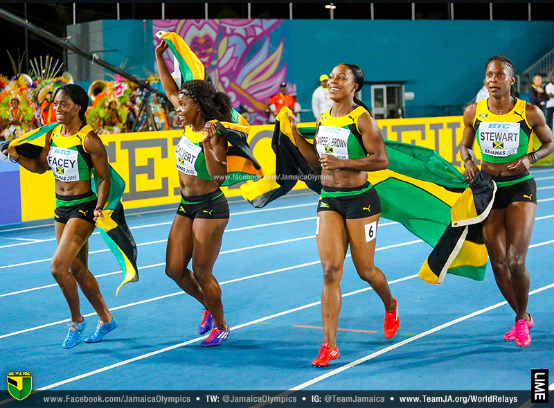 'Wi Anthem Must Play' - Team Jamaica Strikes Double Gold on Final Day of 2015 IAAF World Relays ...