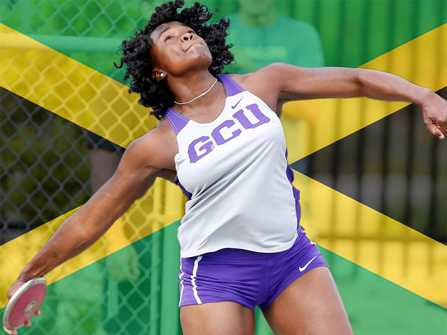Historic - Jamaica with three women in Discus Throw - Team Jamaica