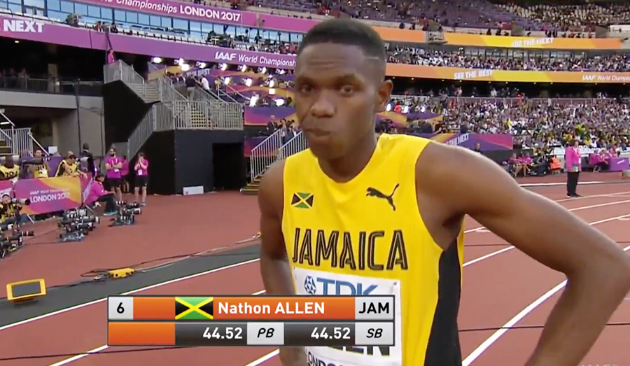 VIDEO: Nathon Allen clocks PB of 44.14 in Men's 400M Semifinal - Team ...